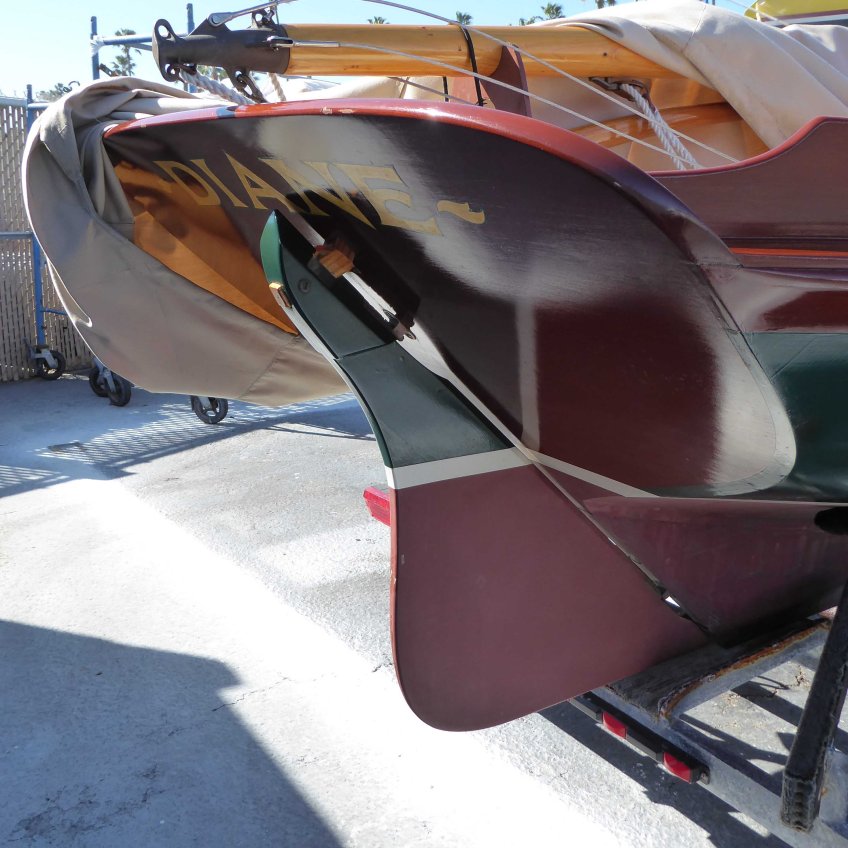 Haven Transom & Rudder | Classic Sailboat Shop